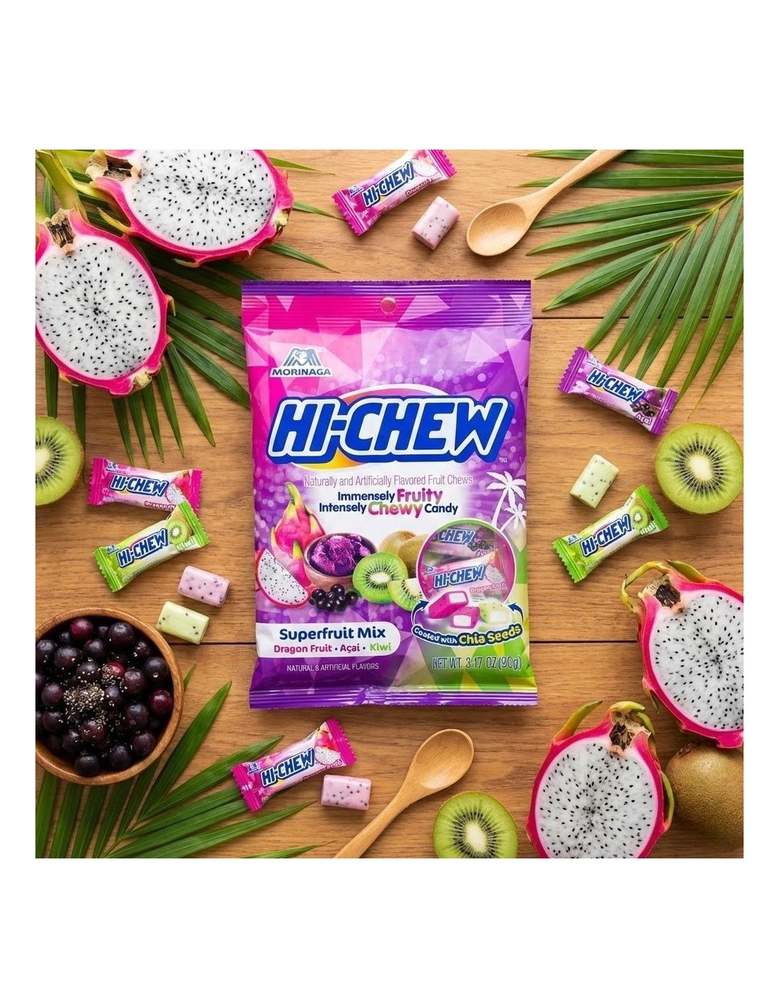Mezcla de superfrutas Hi-Chew : açaí, kiwi, fruta del dragón | Pop's ...
