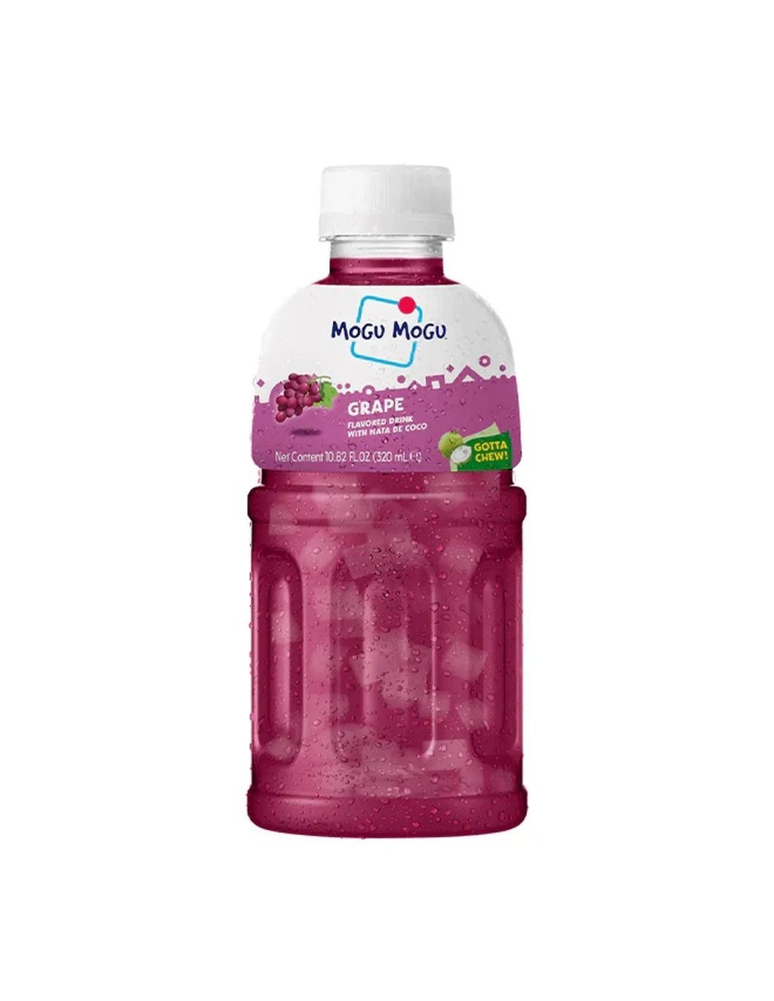 Mogu Mogu Grape — Boisson au raisin avec morceaux de nata de coco