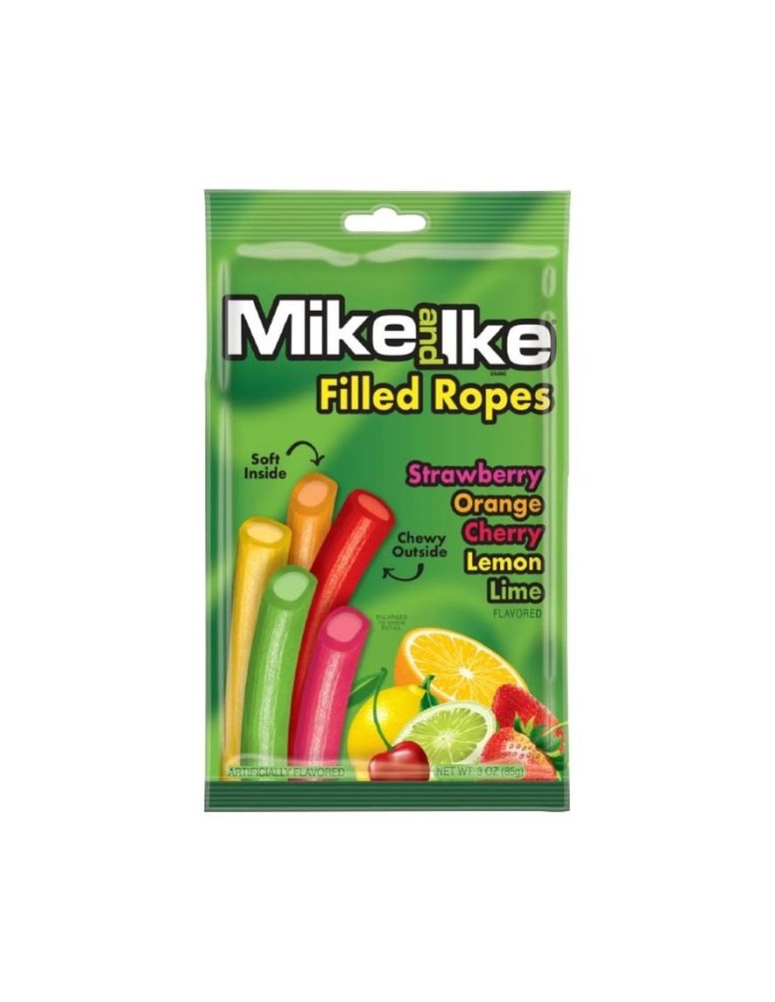 Mike and Ike Filled Ropes Fruit — bonbons fruités gélifiés au cœur fondant