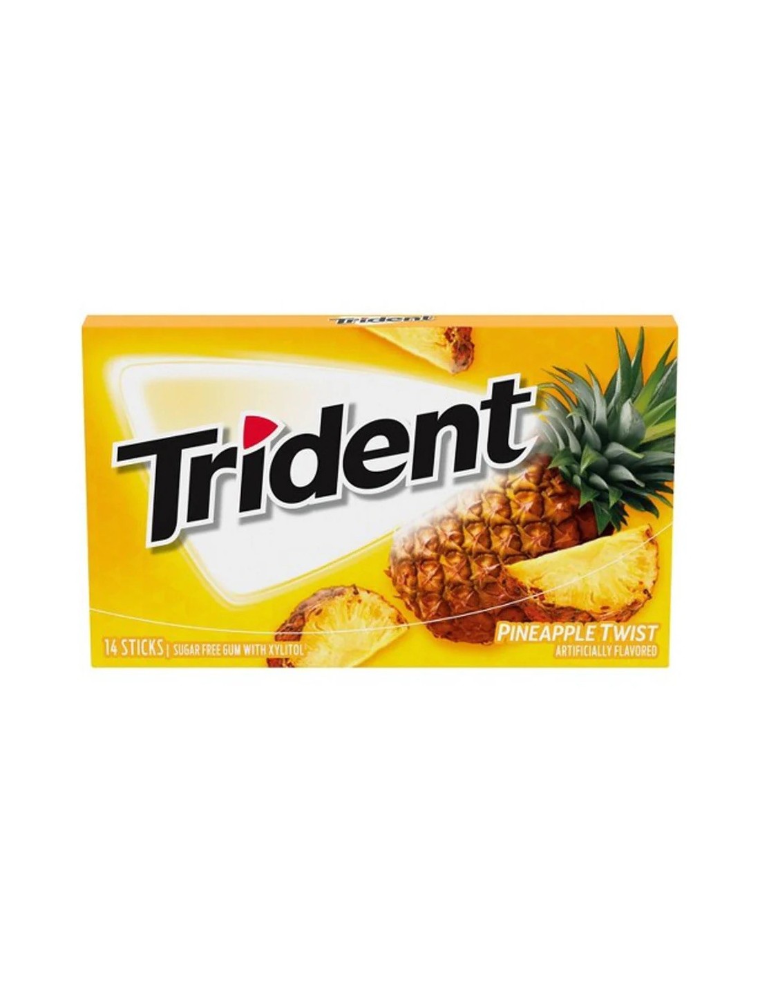 Trident Pineapple Twist – Chicle con sabor a piña sin azúcar | Pop’s ...