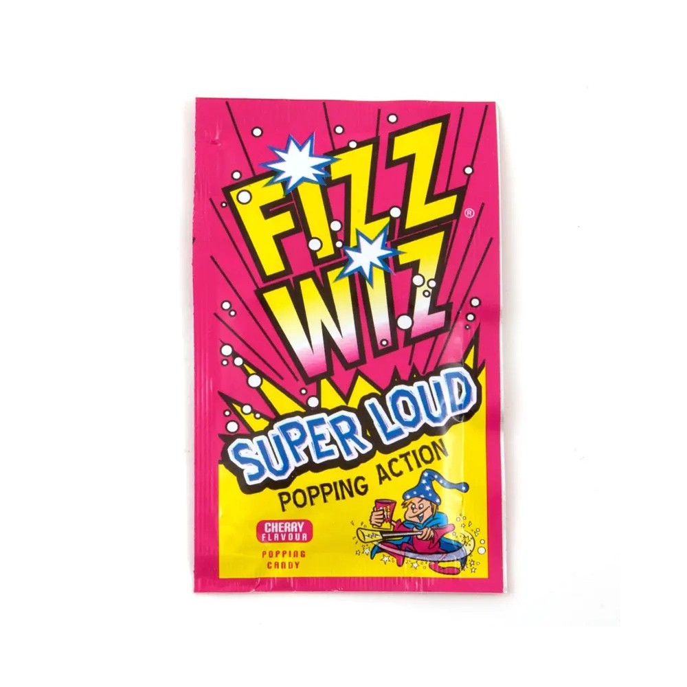 Fizz Wiz Popping Candy Cherry – Caramelle scoppiettanti al gusto di ...