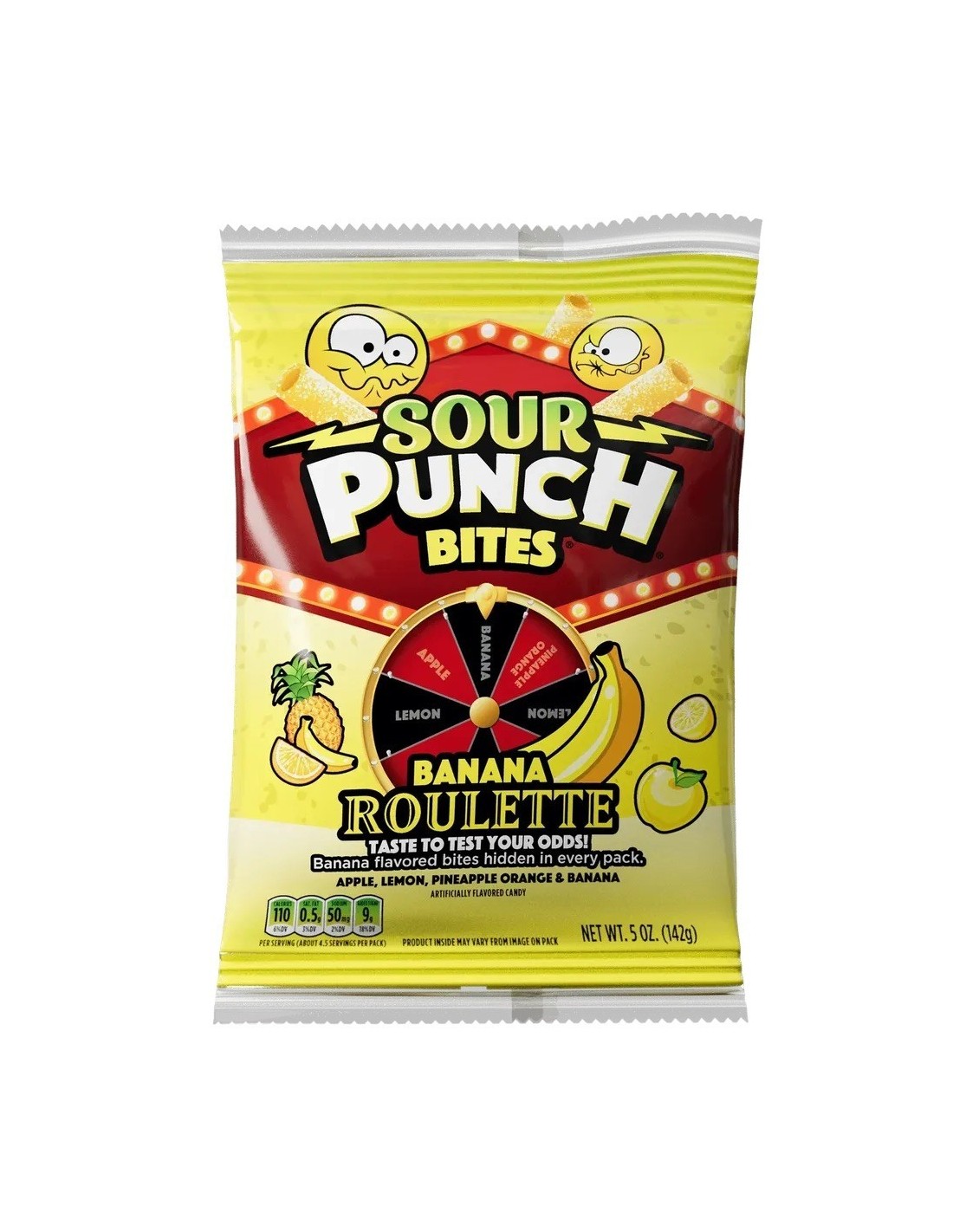 Sour Punch Bites Banana Roulette – Sour Banana Flavored Candies | Pop’s ...