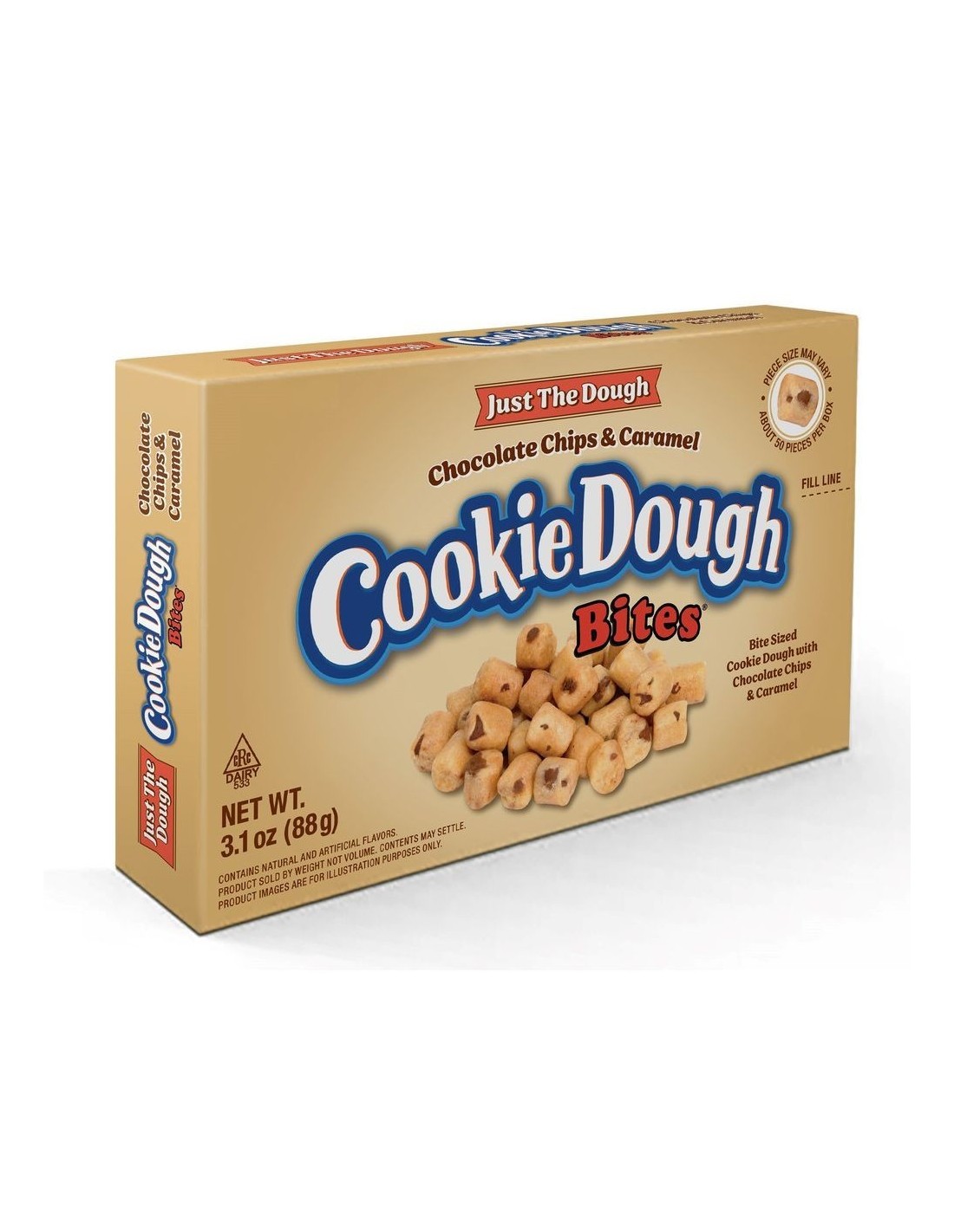 Just The Dough Cookie Dough Bites Chocolate Chips & Caramel – Chocolate ...