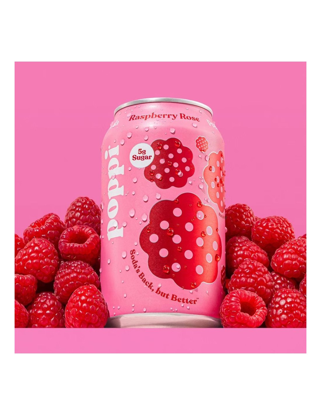Refresco prebiótico Poppi Frambuesa y Rosa – Refresco prebiótico de ...