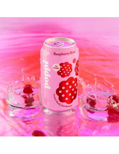 Refresco prebiótico Poppi Frambuesa y Rosa – Refresco prebiótico de ...