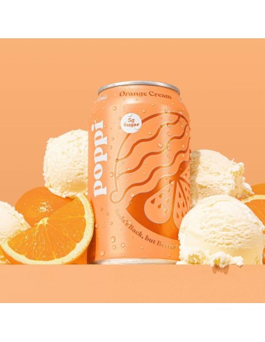 Poppi Prebiotic Soda Orange Cream – Soda prébiotique orange & crème ...