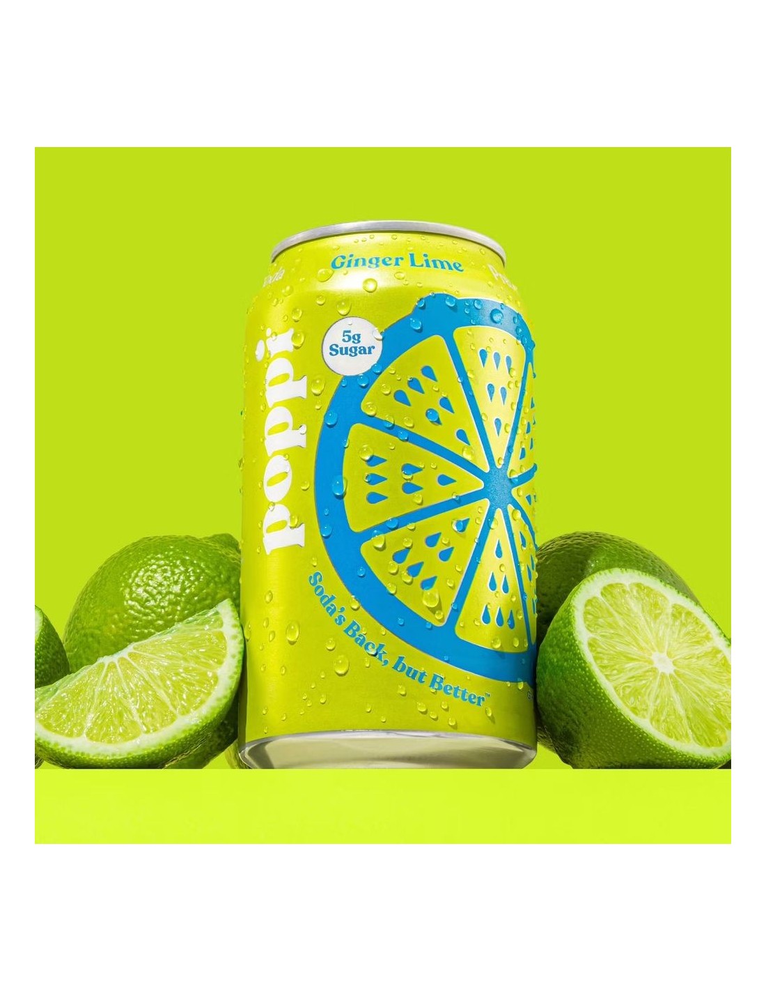 Refresco prebiótico de jengibre y lima Poppi – Refresco prebiótico de ...