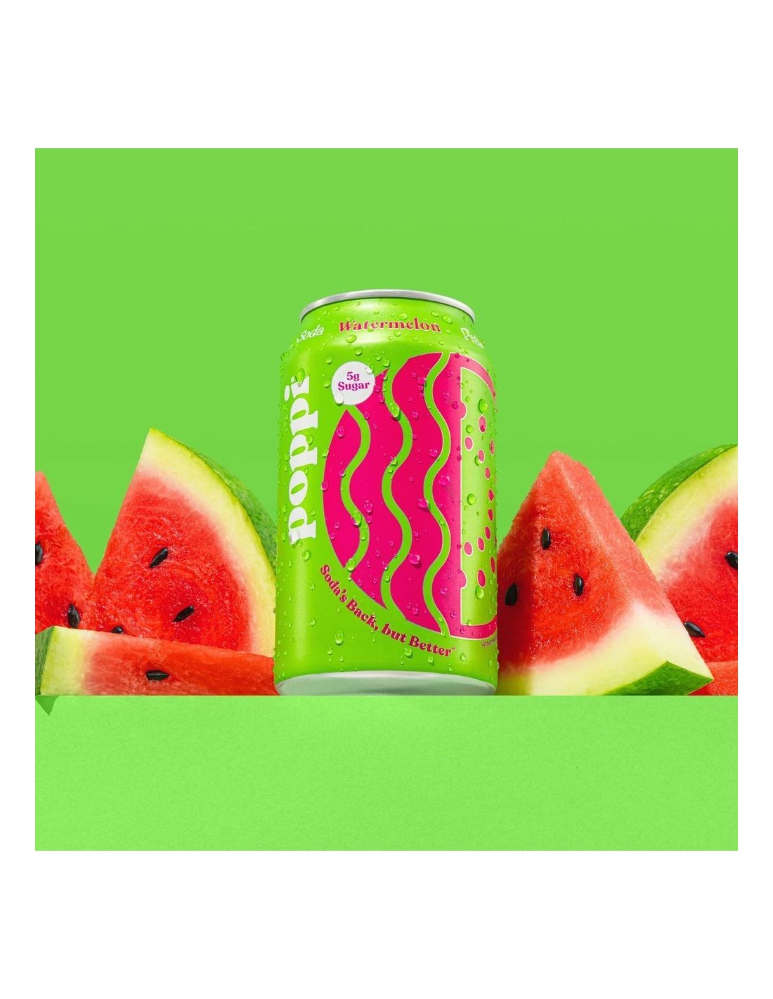 Poppi Prebiotic Soda Watermelon – Prebiotic Watermelon Soda | Pop’s America