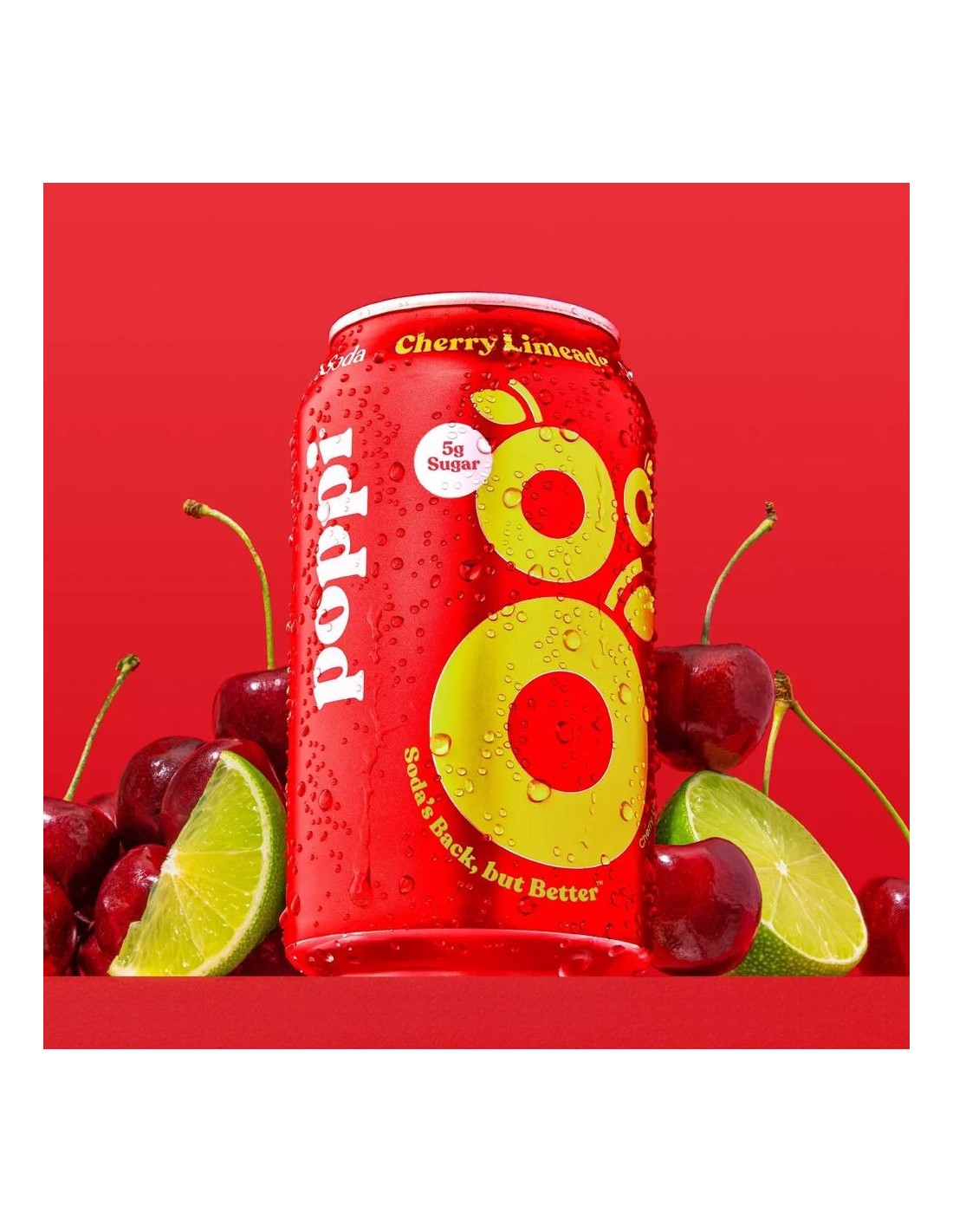 Refresco prebiótico Poppi de cereza y lima – Refresco prebiótico de ...