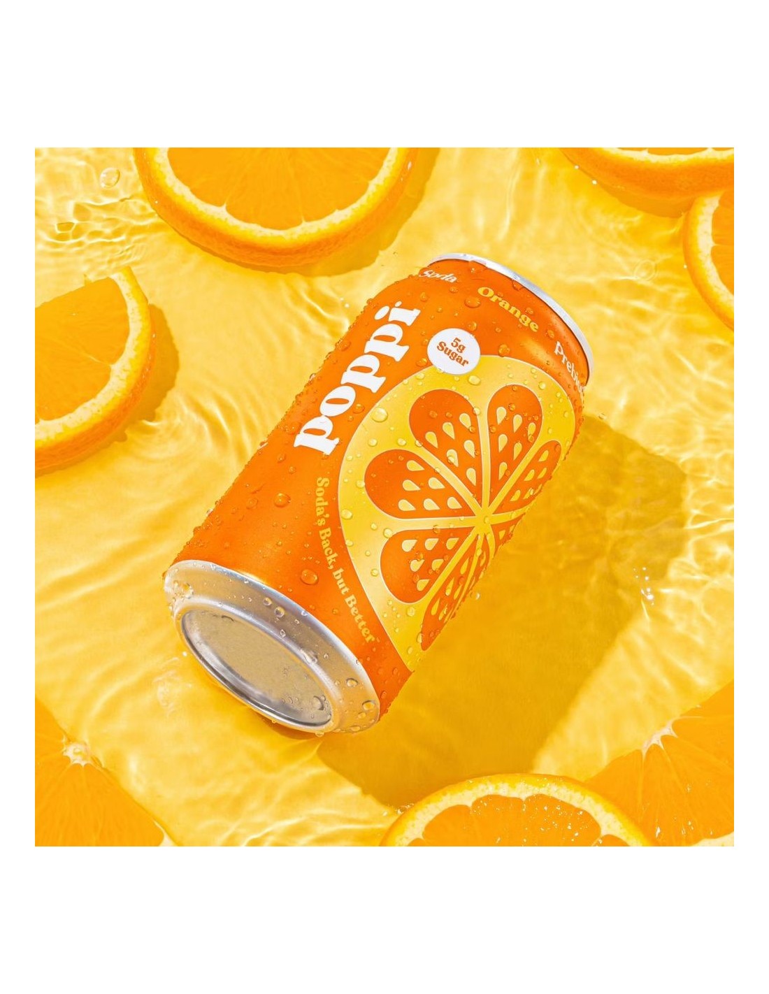 Poppi Prebiotic Orange Soda – Bibita prebiotica all'arancia | Pop's America