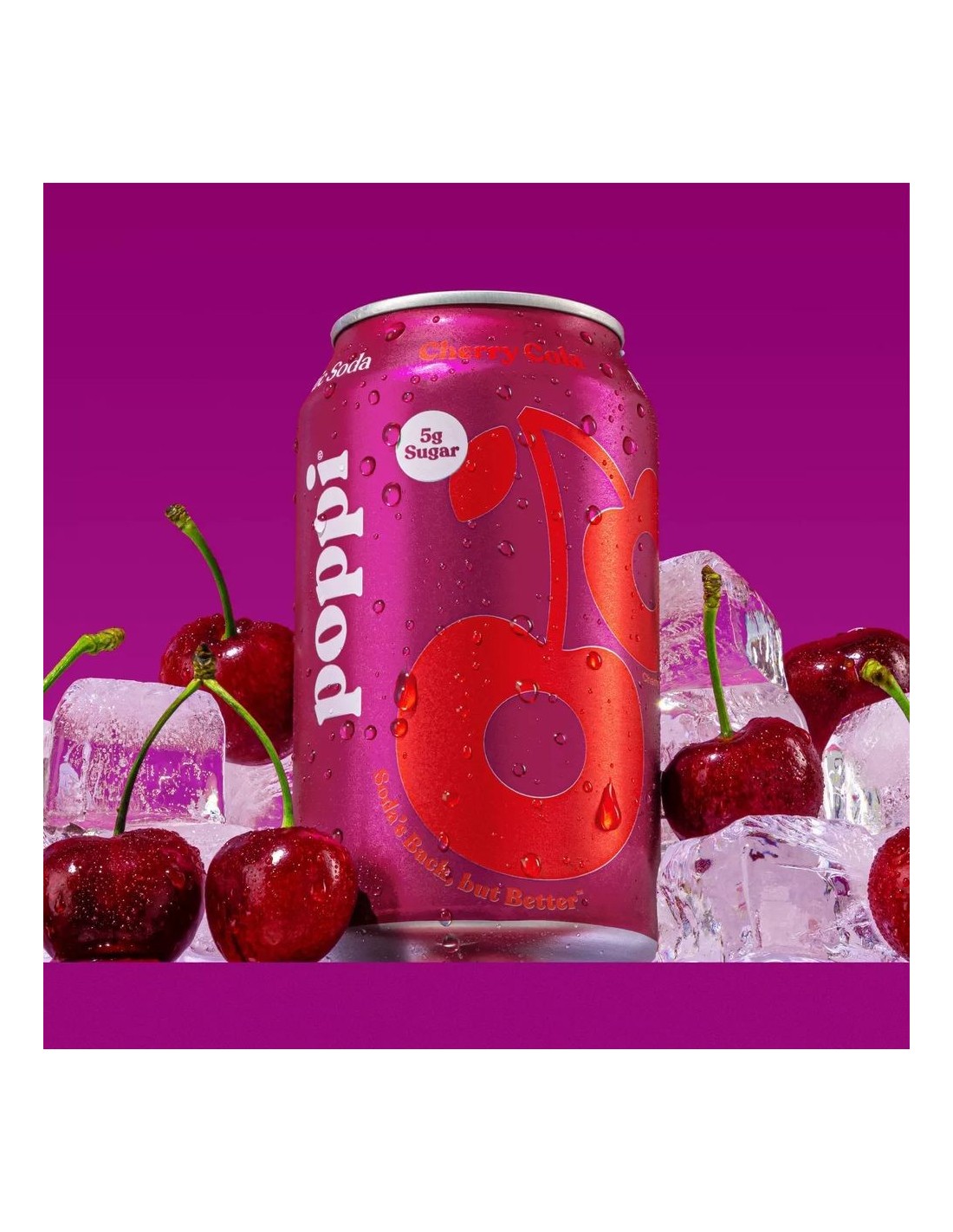 Poppi Prebiotic Soda Cherry Cola – Prebiotic Cherry Cola Soda | Pop’s ...
