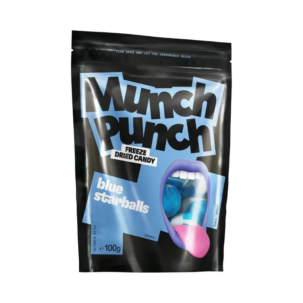 Crunch Punch Blue Starballs 100g – Bonbons lyophilisés framboise bleue ...