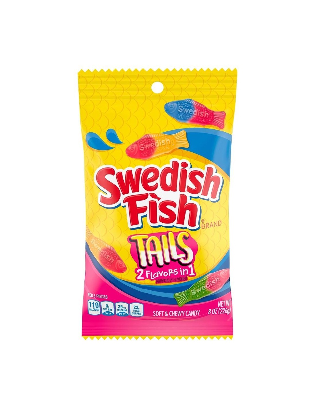 Colas Swedish Fish 2 Sabores en 1 – Caramelos Frutales de Dos Sabores ...