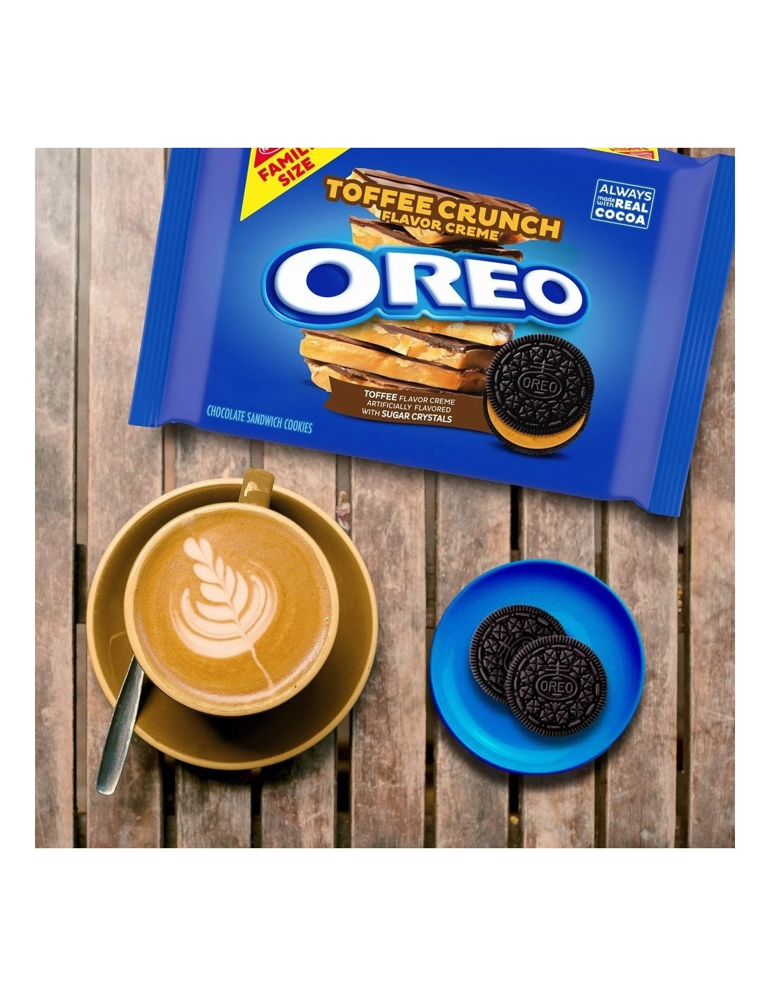 Oreo Toffee Crunch tamaño familiar: Galletas Oreo crujientes con ...