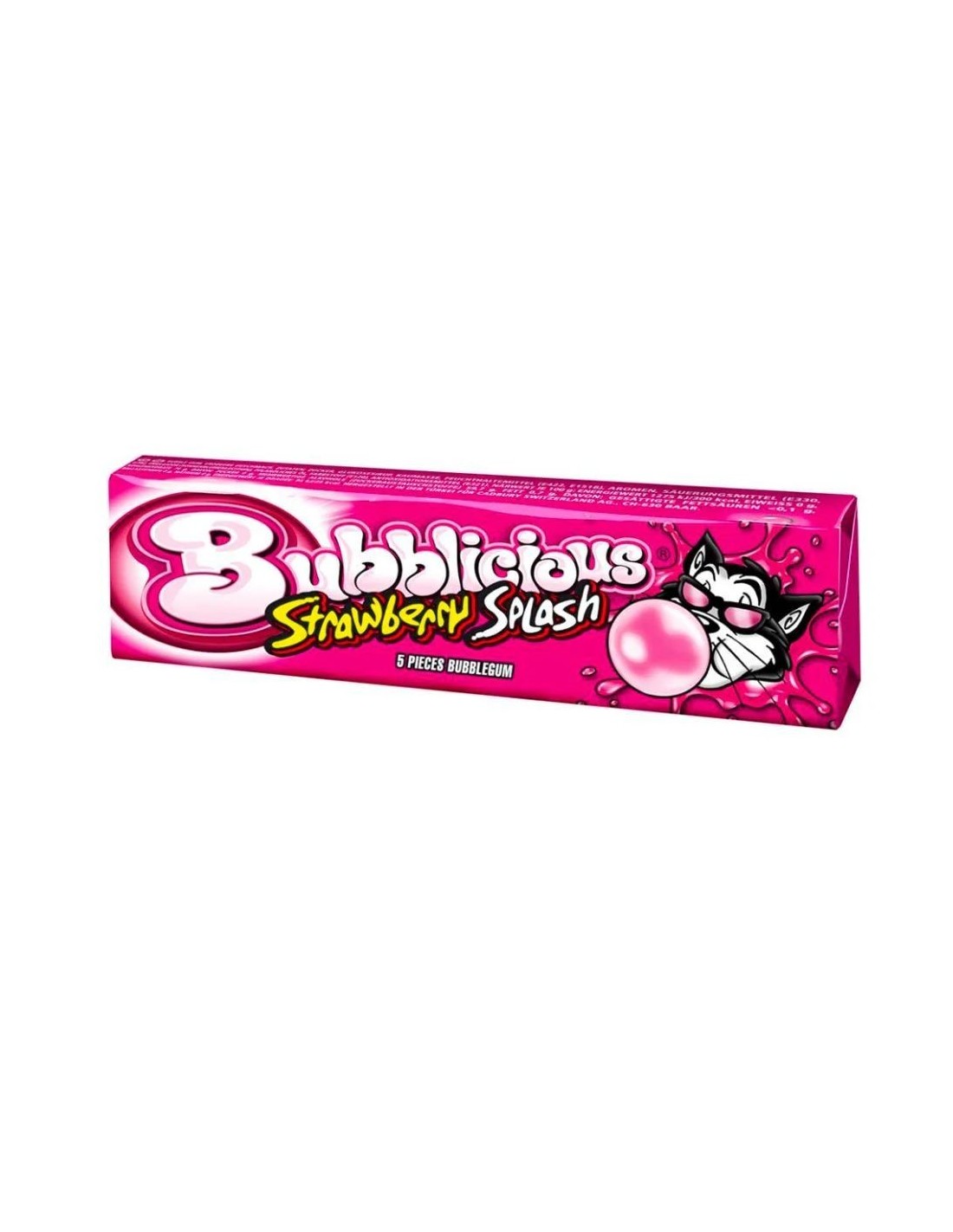 Bubblicious Strawberry Splash – Chewing-gum saveur fraise | Pop’s America
