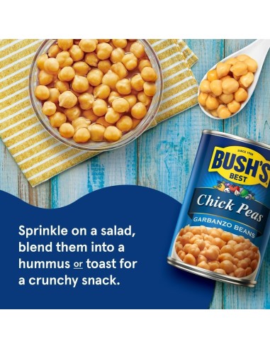 Bush's Best Chick Peas Garbanzo Beans 454g – American Chickpeas | Pop's ...