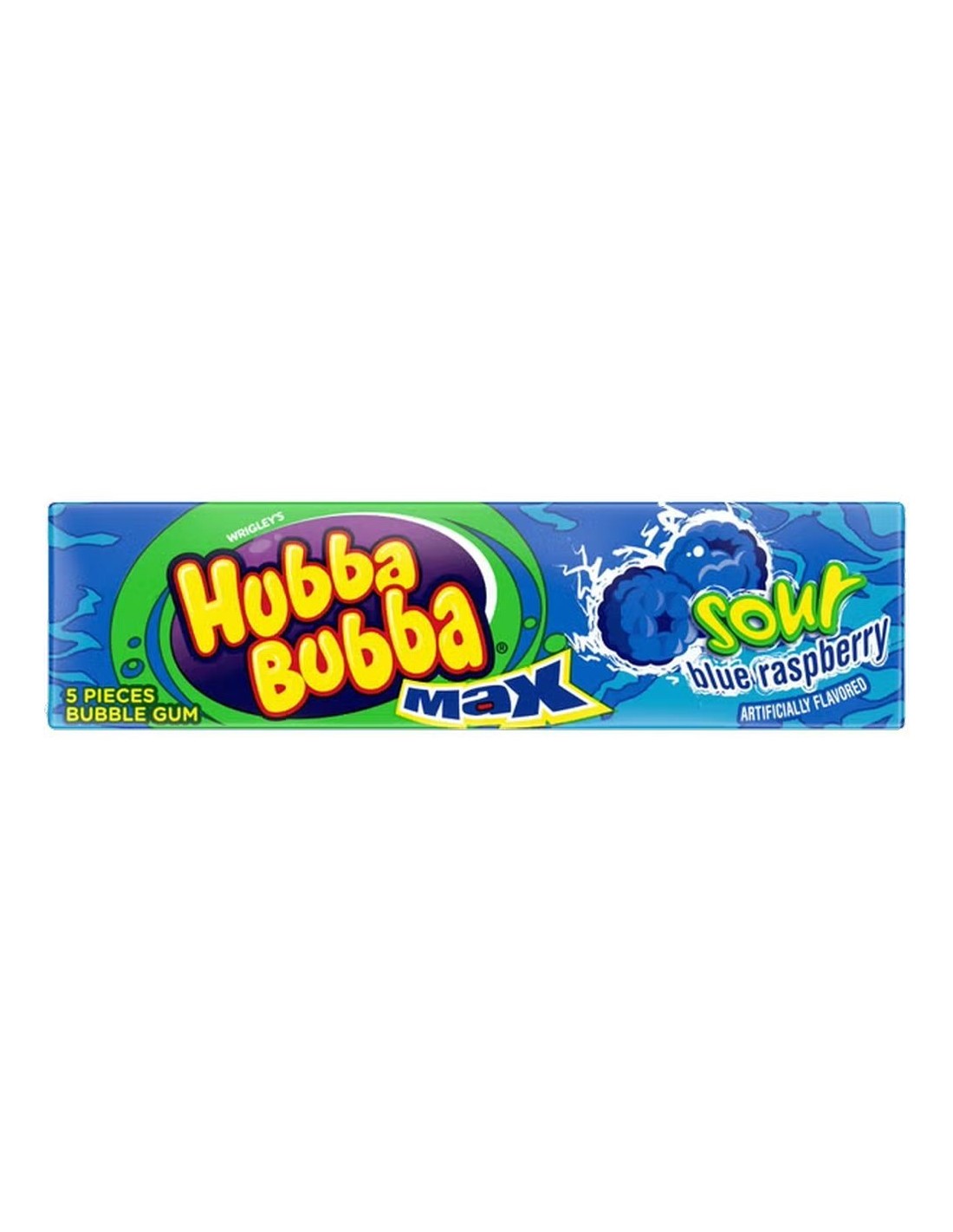 Hubba Bubba Max Sour Blue Raspberry – Gomma da masticare al lampone blu ...