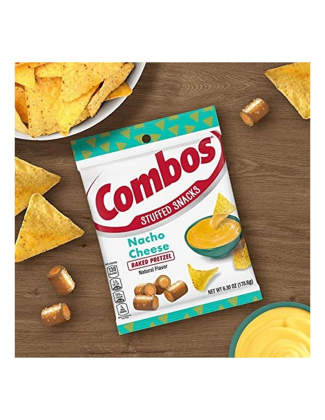 Combos de pretzels horneados con nachos y queso (178 g) – Bocadillo ...