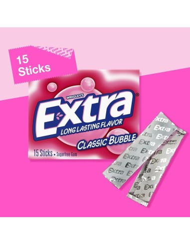 Extra Gum Classic Bubble – Gomma da masticare al gusto di gomma da ...