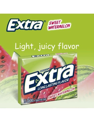 Chicle Extra Sandía Dulce – Chicle de sandía dulce | Pop’s America