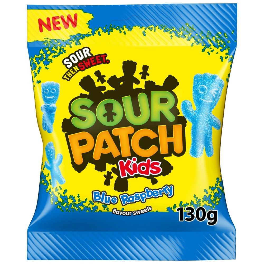 Sour Patch Kids Blue Raspberry 130 g – Bonbons acidulés & moelleux ...